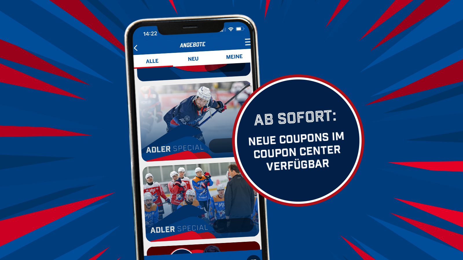 Neue Coupons im Coupon Center » Adler Mannheim