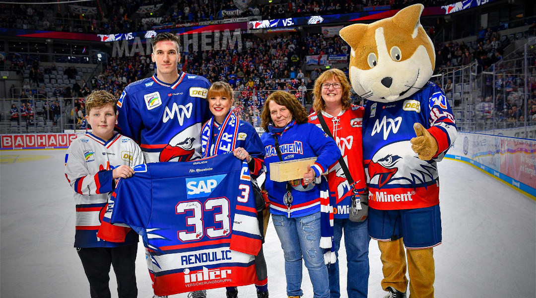 Borna Rendulic ist Spieler des Monats Januar » Adler Mannheim